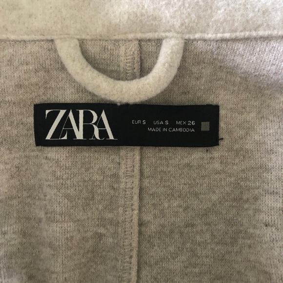 Zara | Jackets & Coats | Zara Off White Soft Button Down Overshirt ...